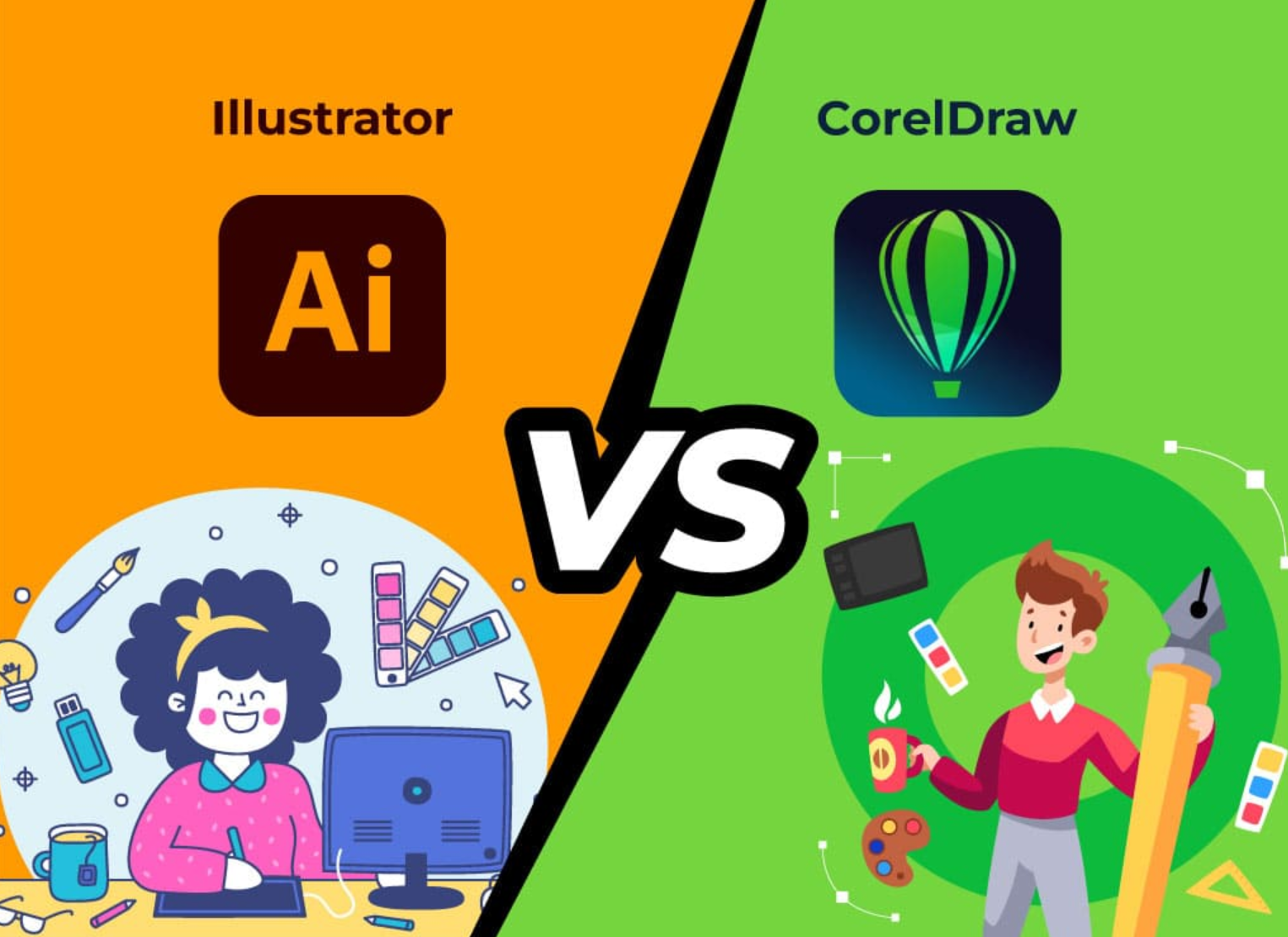 New to Graphic Design: CorelDRAW or Illustrator: The One?